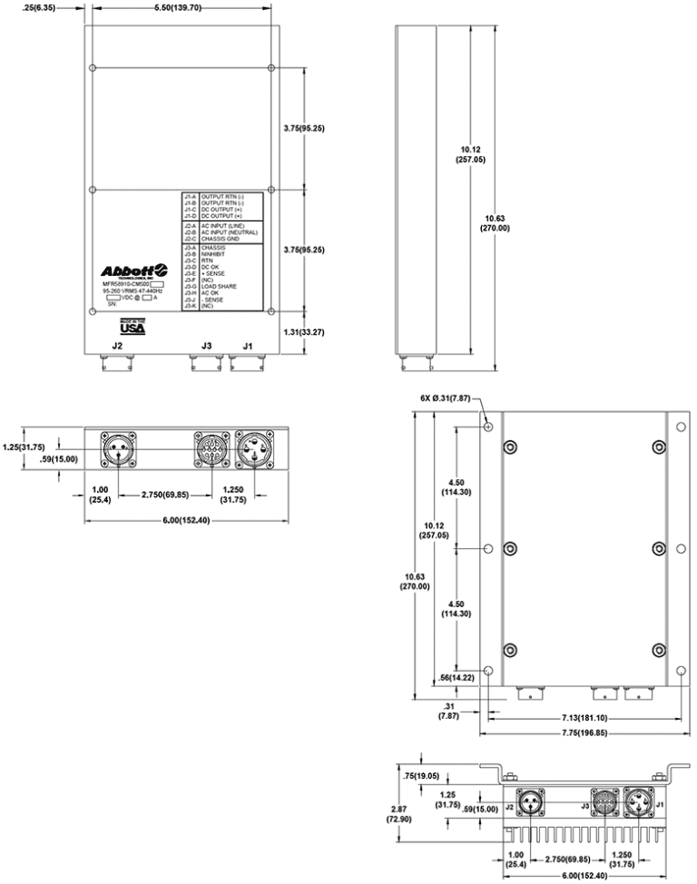 CM500 Series AC to DC Power Supplies - Abbott Technologies